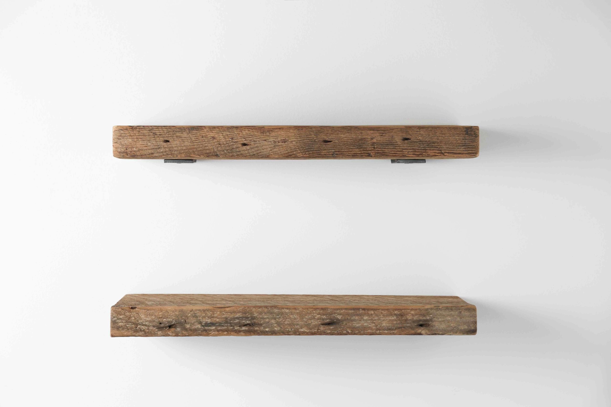 Reclaimed Barn Plank Floating Shelves | Legacy Handcraft
